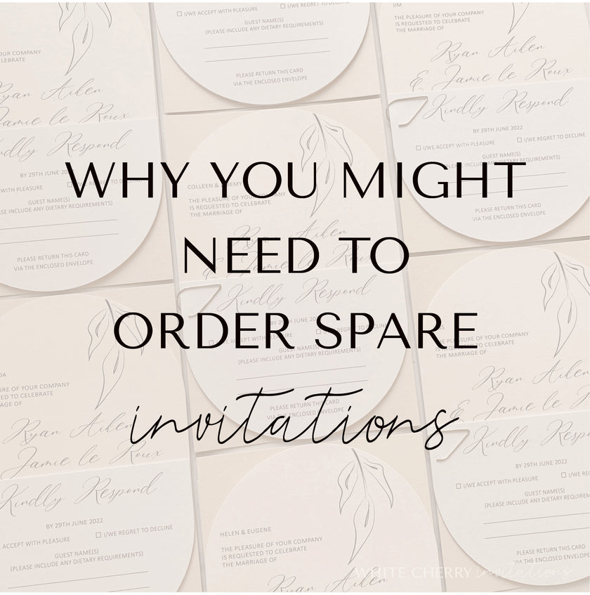 How to proofread your wedding invitations - White Cherry Invitations