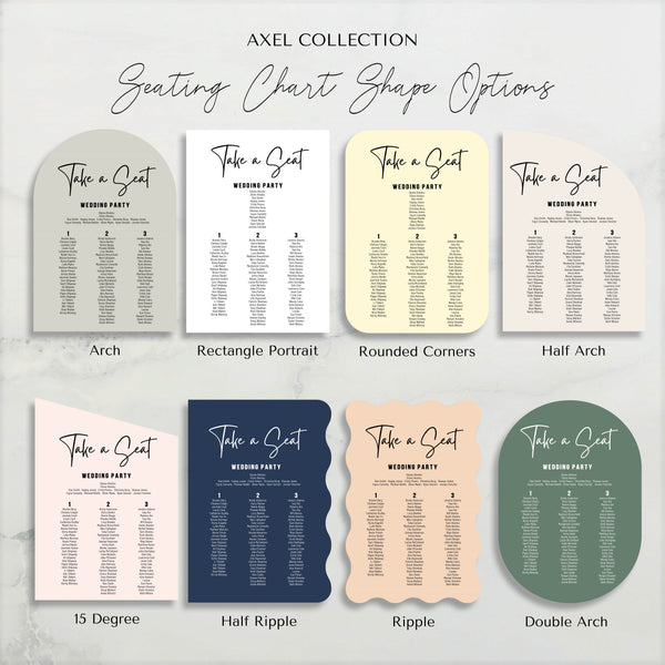 AXEL - 2 SIGN PACKAGE - White Cherry Invitations