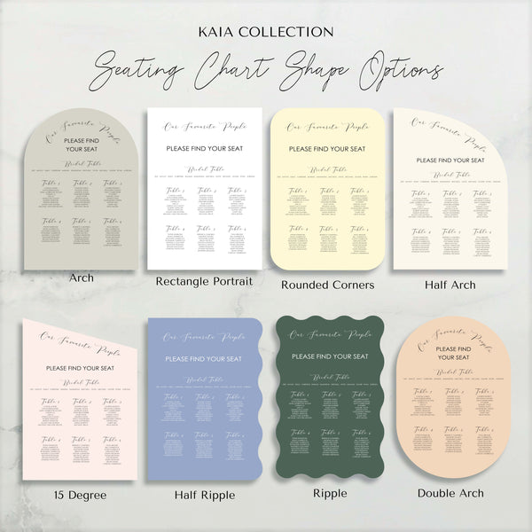 KAIA - 2 SIGN PACKAGE - White Cherry Invitations