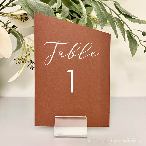 Wedding Arch Table Number | White Cherry Invitations